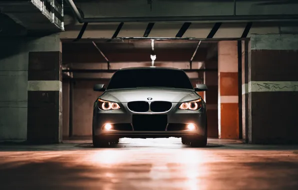 Wallpaper bmw, night, e60, bmwe60, car BMW for mobile and desktop ...