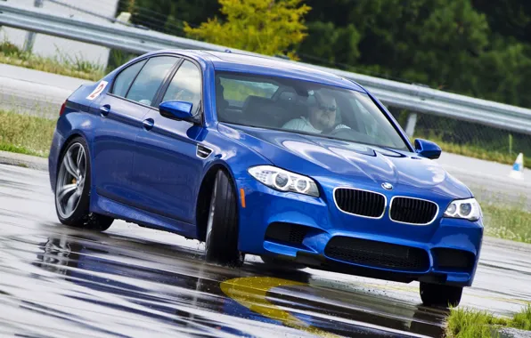 Download wallpaper road, BMW, slide, wet, section bmw in resolution ...