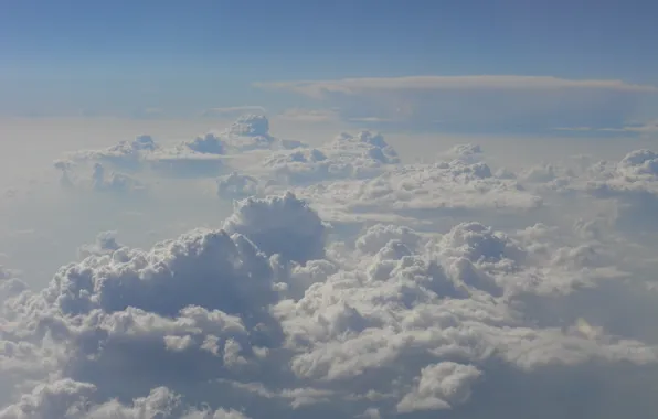Wallpaper The sky, Clouds, The plane images for desktop, section ...