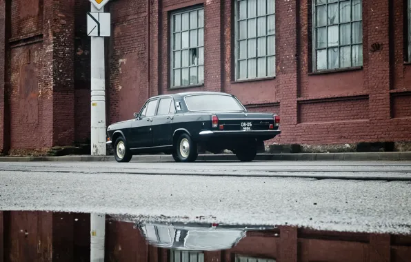 Download wallpaper USSR, Volga, Minsk, black Volga, Volga GAZ-24 ...