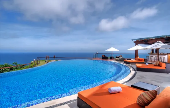 Wallpaper sea, mood, stay, pool, relax images for desktop, section ...