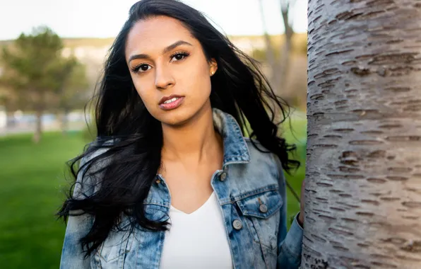 Wallpaper look, girl, face, portrait, Parinita for mobile and desktop ...