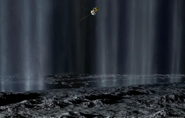 Wallpaper space, satellite, Enceladus for mobile and desktop, section ...