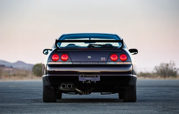 Wallpaper Nissan, GT-R, Skyline, rear, R33, Nissan Skyline GT-R for ...
