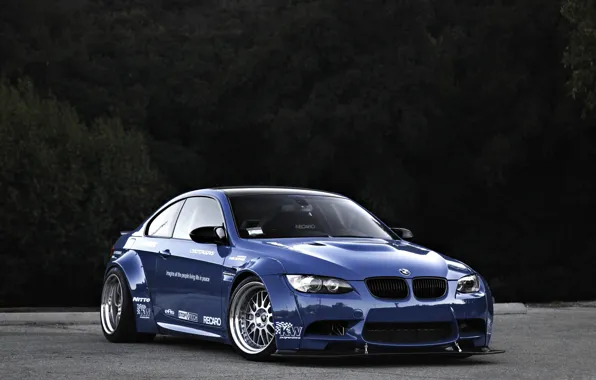 Download wallpaper blue, BMW, BMW, e92, blue.body kit, Bady kit ...