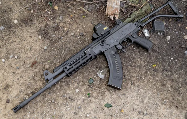 Wallpaper weapons, Machine, Gun, weapon, custom, Custom, Assault rifle ...