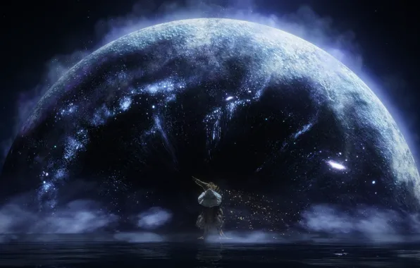 Wallpaper Moon, Fantsy, Elder Ring images for desktop, section игры ...