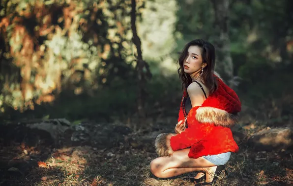 Wallpaper girl, background, nature for mobile and desktop, section ...