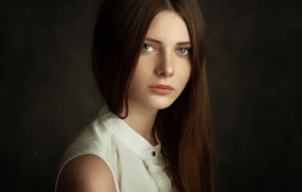 Wallpaper look, Elena, the dark background, Paul Cherepko for mobile ...