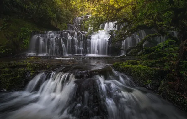 Wallpaper waterfall, stream, cascade images for desktop, section ...