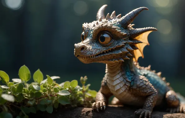 Wallpaper nature, dragon, dragon for mobile and desktop, section ии арт ...
