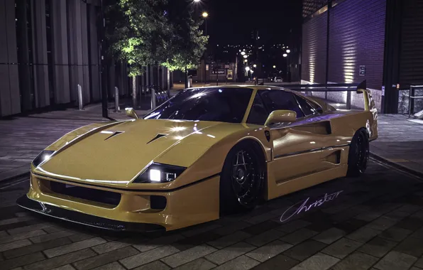 Wallpaper Auto, Machine, Ferrari, F40, Rendering, Ferrari F 40, Ferrari ...