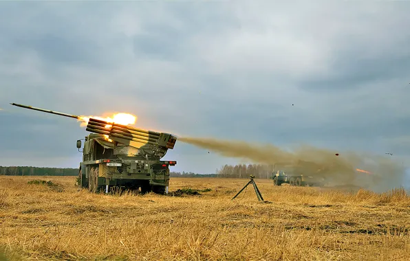 Wallpaper Grad, MAZ-6317, RZSO for mobile and desktop, section оружие ...