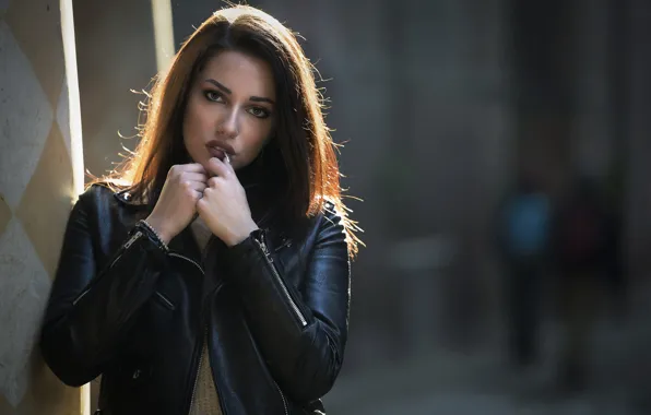 Wallpaper look, face, background, model, Carlotta for mobile and ...