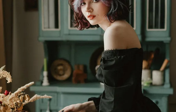 Wallpaper look, photoshoot, Margo, Ulyana Bukanova (Mizinova) for ...