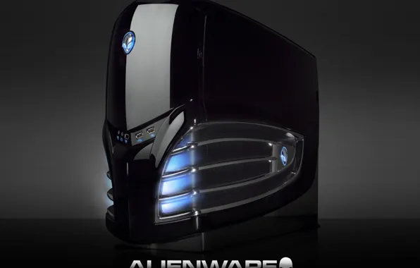 Wallpaper light, design, sign, neon, Alienware, the system unit for ...