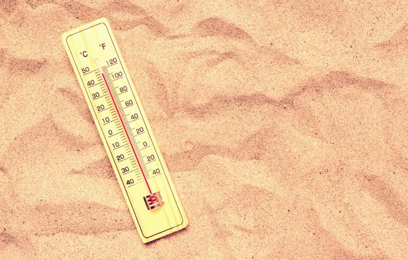 Wallpaper sand, heat, thermometer images for desktop, section текстуры ...