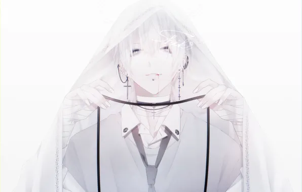 Wallpaper blood, rope, guy for mobile and desktop, section арт ...