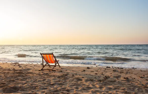 Wallpaper sand, sea, wave, beach, summer, the sky, sunset, shore images ...