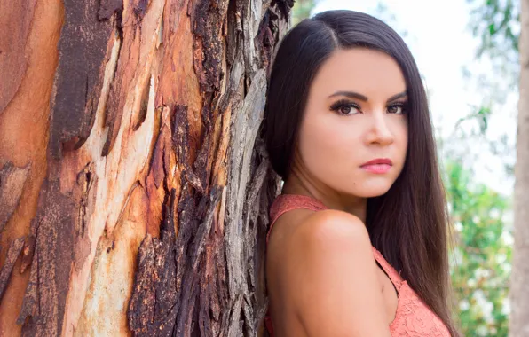 Wallpaper look, trees, girl, is, face, Shannon Baker for mobile and ...