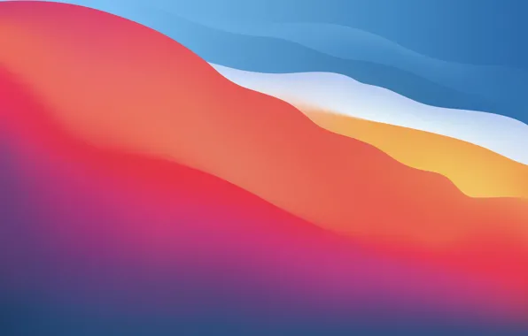 Wallpaper wave, color, Wallpaper, macos for mobile and desktop, section ...