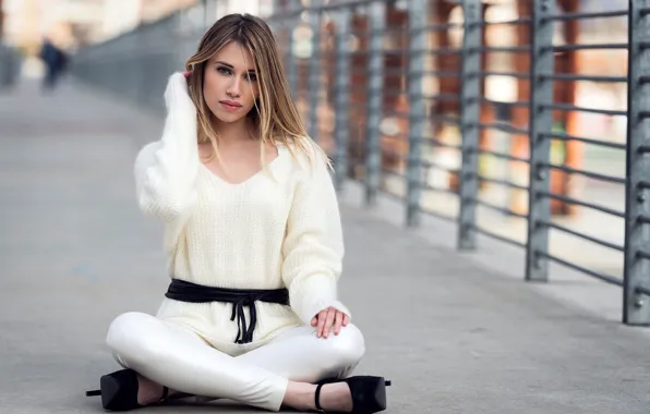 Wallpaper girl, pose, model, bokeh, Clear for mobile and desktop ...