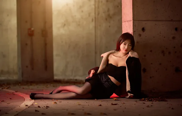 Wallpaper girl, pose, Asian for mobile and desktop, section девушки, resolution 4972x3315 - download