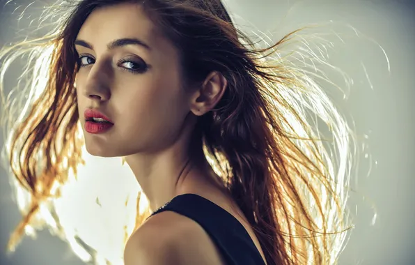Wallpaper Look Girl Portrait For Mobile And Desktop Section девушки
