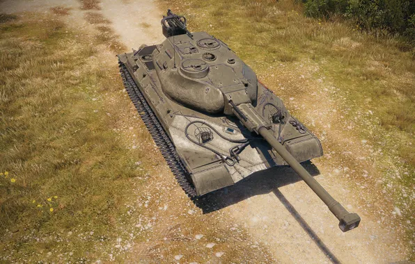 Download wallpaper USSR, Experienced tank, Object 259A, section weapon ...