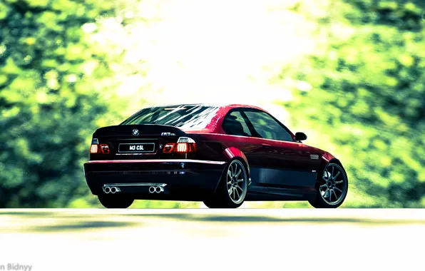 Download wallpaper trees, tuning, bmw m3, e46, cherry, section bmw in ...