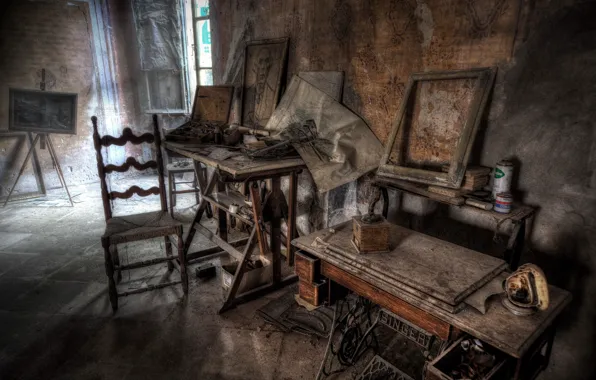 Wallpaper background, room, workshop for mobile and desktop, section ...