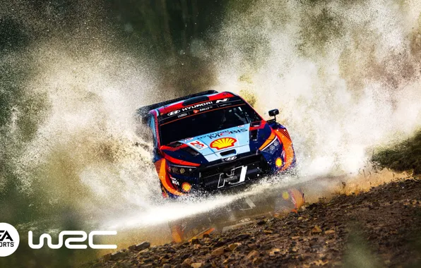 Wallpaper Hyundai, WRC, EA Sports, WRC 23, EA Sports WRC 23 for mobile ...