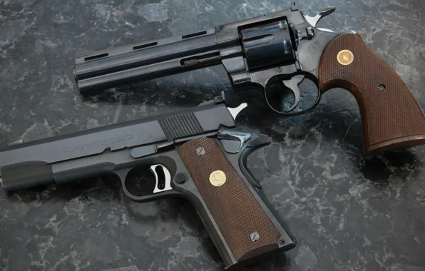 Wallpaper 1911, revoler, colt python, colt 1911 for mobile and desktop ...