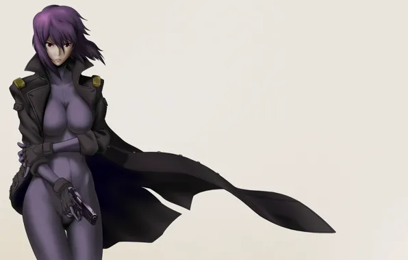 Download Wallpaper Girl Gun Weapons Background Anime Ghost In The