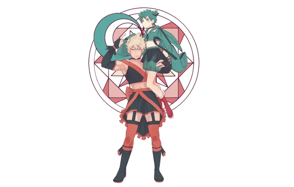 Download Wallpaper Guys The Trick Costumes My Hero Academia Boku No