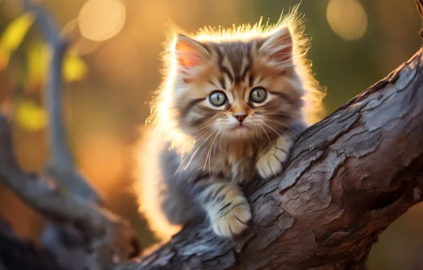 Download wallpaper cat, cat, look, pose, face, AI art, neural network ...