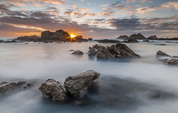 Wallpaper sea, rocks, shore for mobile and desktop, section пейзажи ...