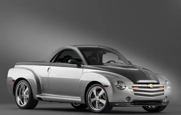 Download wallpaper Chevrolet, Design, Silver, ASC SSR, Diamondback ...