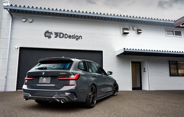 Download wallpaper BMW, Light, Grey, BMW 3 Series, Rear, 3D Design, G21 ...