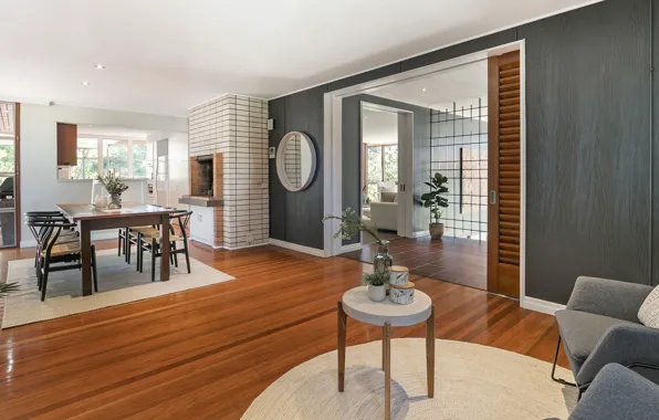 Download wallpaper design, style, interior, living room, dining room ...