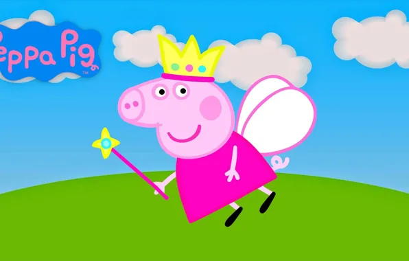 Wallpaper cartoon, children's, Peppa Pig for mobile and desktop ...