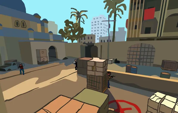 Wallpaper art, counter strike, shooter, online game in first person, de ...