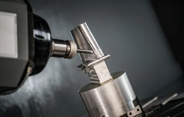 Download wallpaper metal, piece, Lathe, section hi-tech in resolution ...