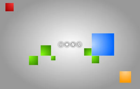 Wallpaper color, emblem, windows, square images for desktop, section hi ...