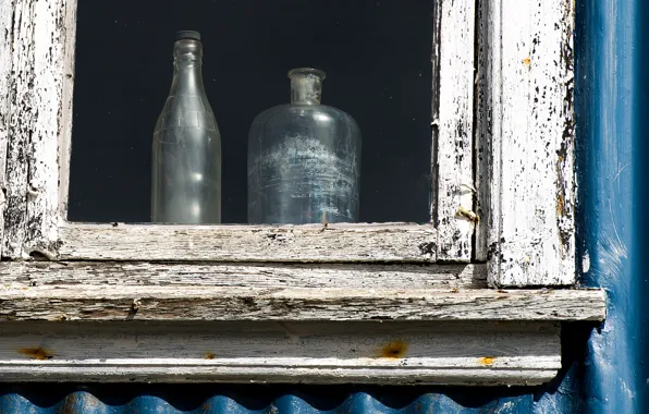 Wallpaper house, window, bottle, naturalism for mobile and desktop ...