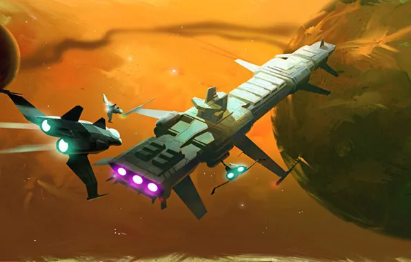 Wallpaper space, planet, starships, No Man's Sky, No Mans Sky, but Mans ...