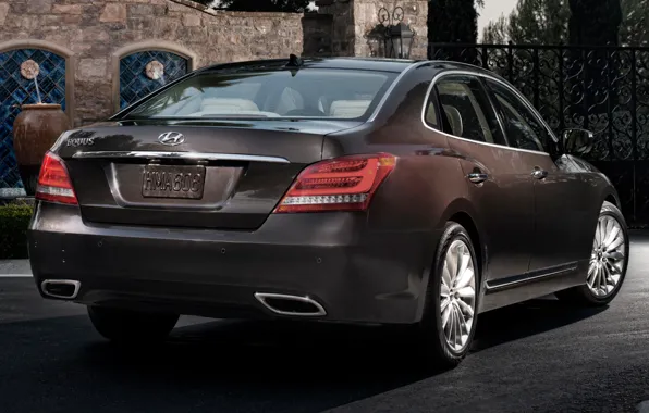 Wallpaper Hyundai, Equus, Rear, (2014) for mobile and desktop, section ...
