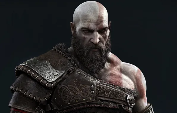 Wallpaper god of war, weapon, kratos, snow, man, cool, viking, spartan ...