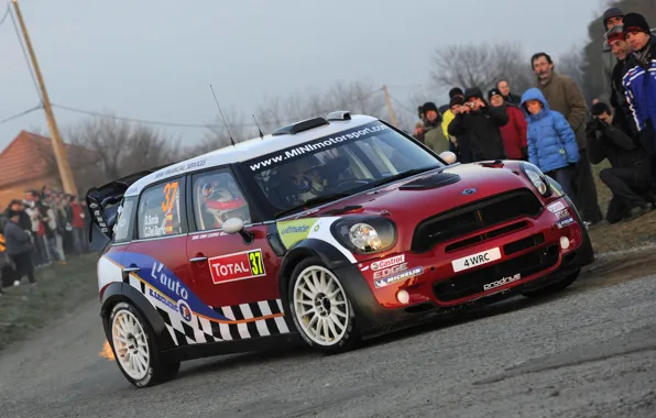 Wallpaper Red, People, Mini Cooper, WRC, Rally, MINI, Dani Sordo, Mini ...