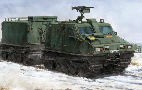 Wallpaper Sweden, armoured cargo vehicle, BV 206 S, Haegglunds, two ...